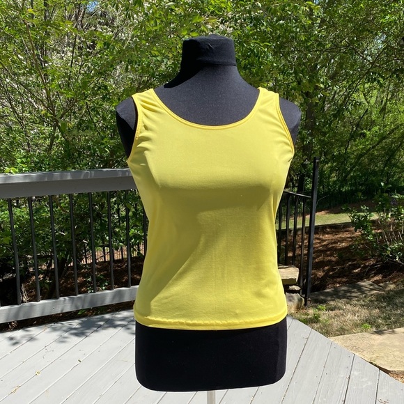 Vintage | Tops | Vintage 7s 80s Bold Yellow Tank Top | Poshmark